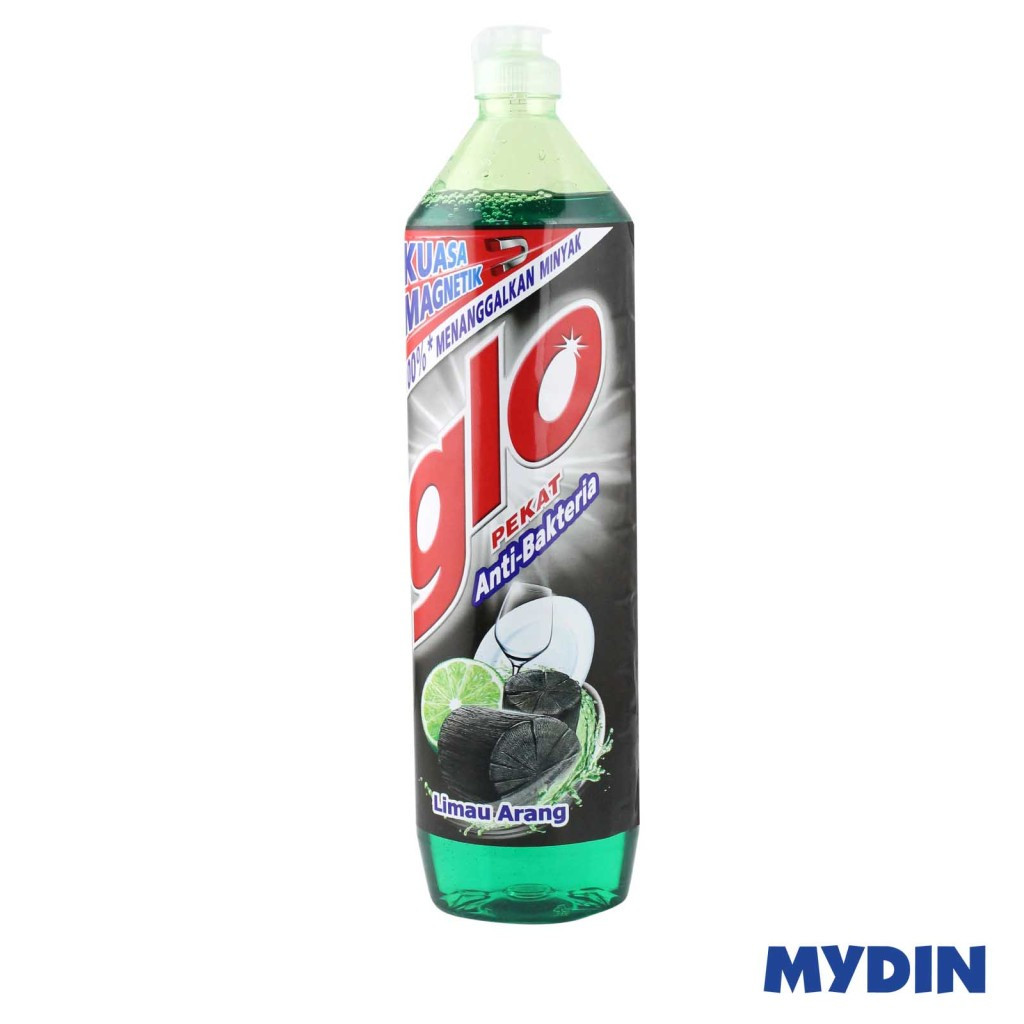 Glo Dish Wash Liquid Lime Charcoal (800ml) | Lazada