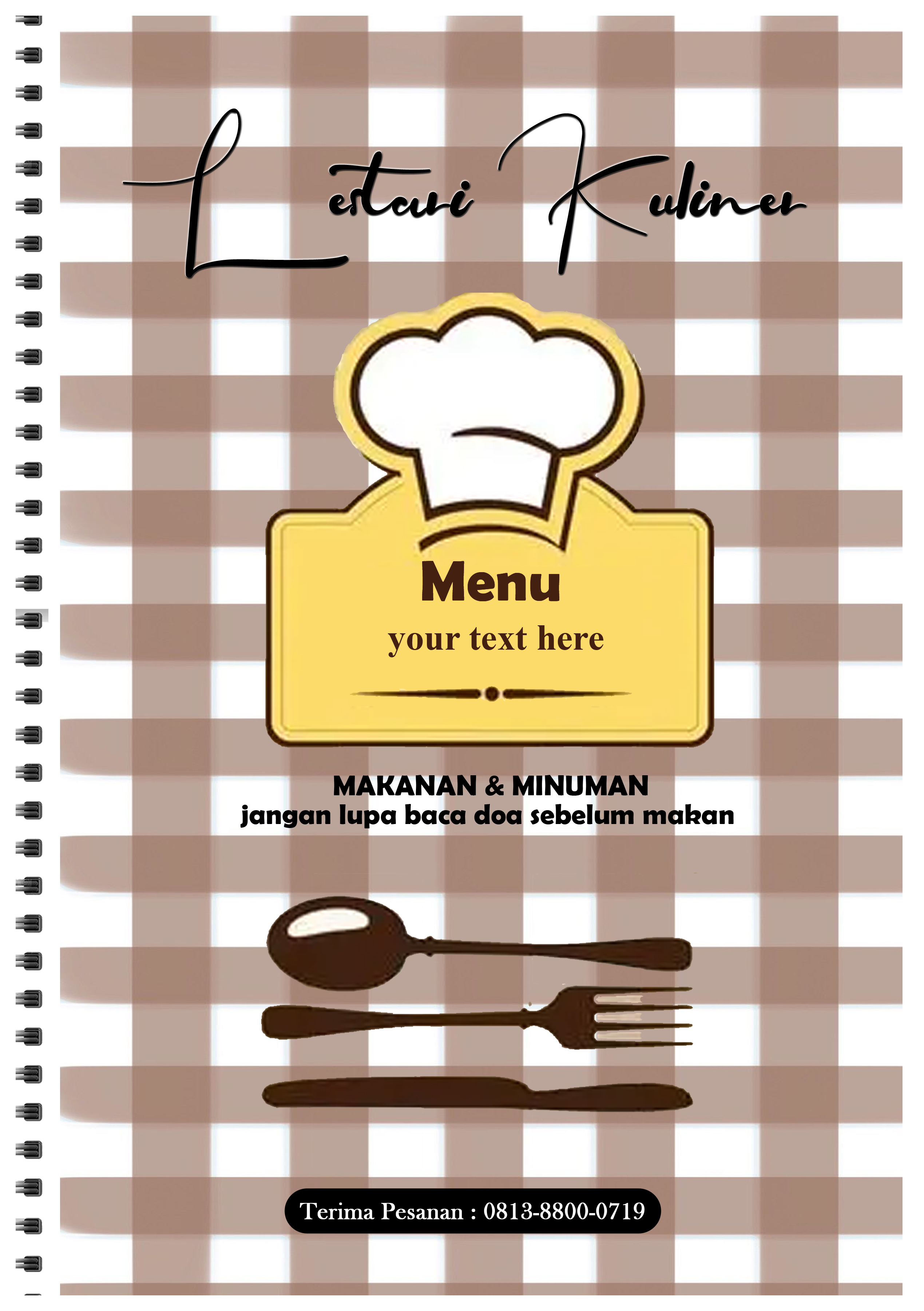 (isi 2 lembar bolak balik uk A4) daftar menu buku menu buku katalog ...