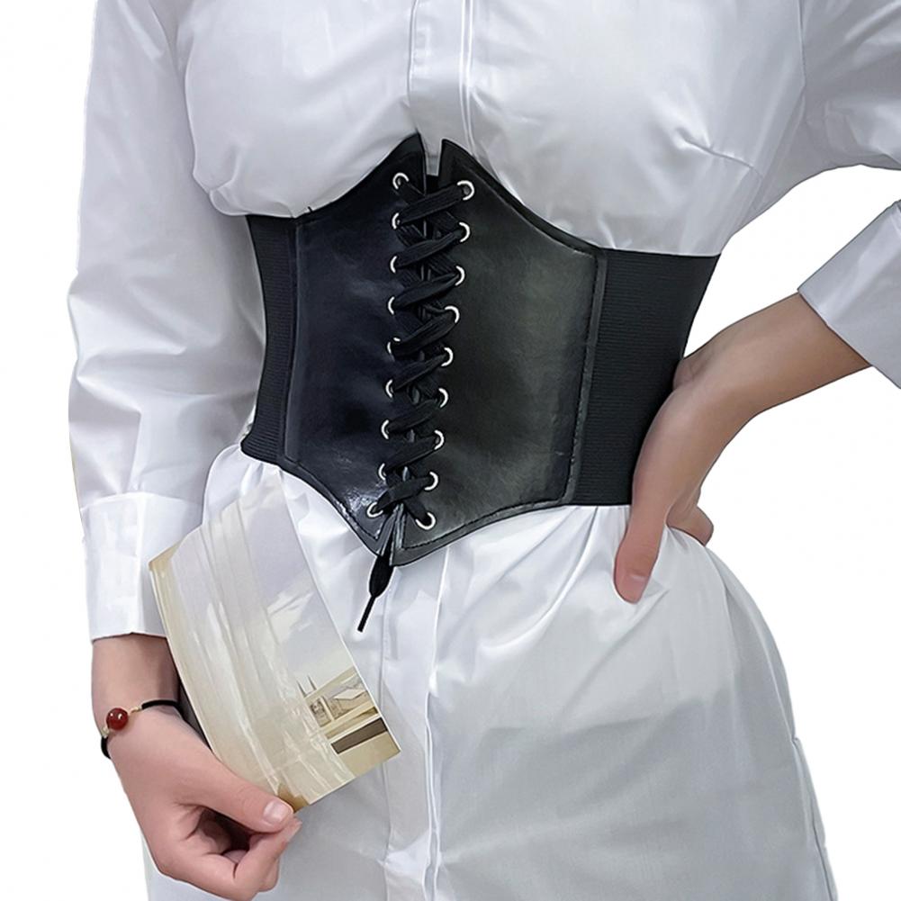 Body Belt Solid Color Body Waistband Imitation Wide Corset Belt | Daraz.pk