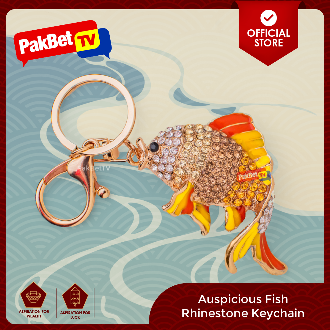Auspicious Fish Rhinestone Keychain | Lazada PH