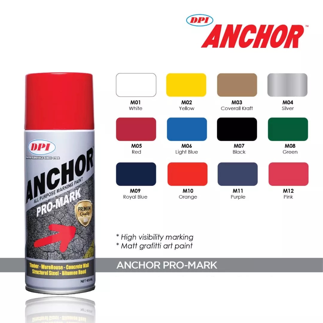 ANCHOR SPRAY PAINT M04/M05/M06/M09/M11/M12(PROMARK ) | Lazada