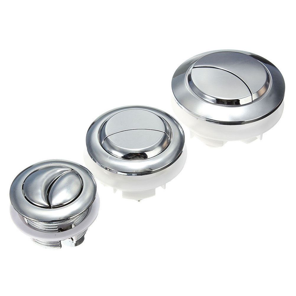 Plastic Dual Flush Toilet Water Tank Push Button With 2 Rod for 38 48 ...