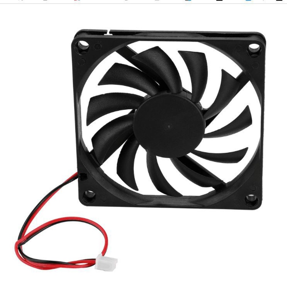 QIANGNAN6 Black Mini Computer Fans Mini 12V DC Brushless Fan DC Turbine ...