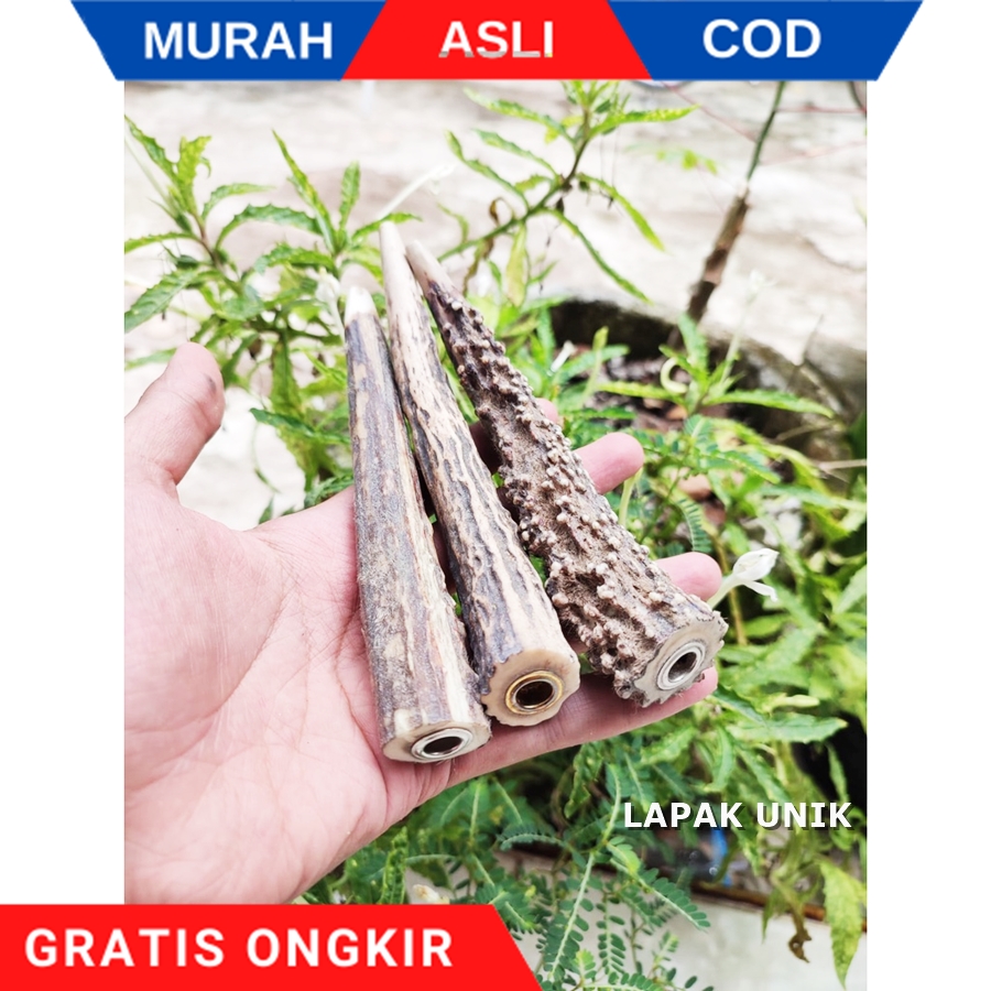 Cangklong Pipa Rokok Tanduk Rusa Asli Original | Lazada Indonesia