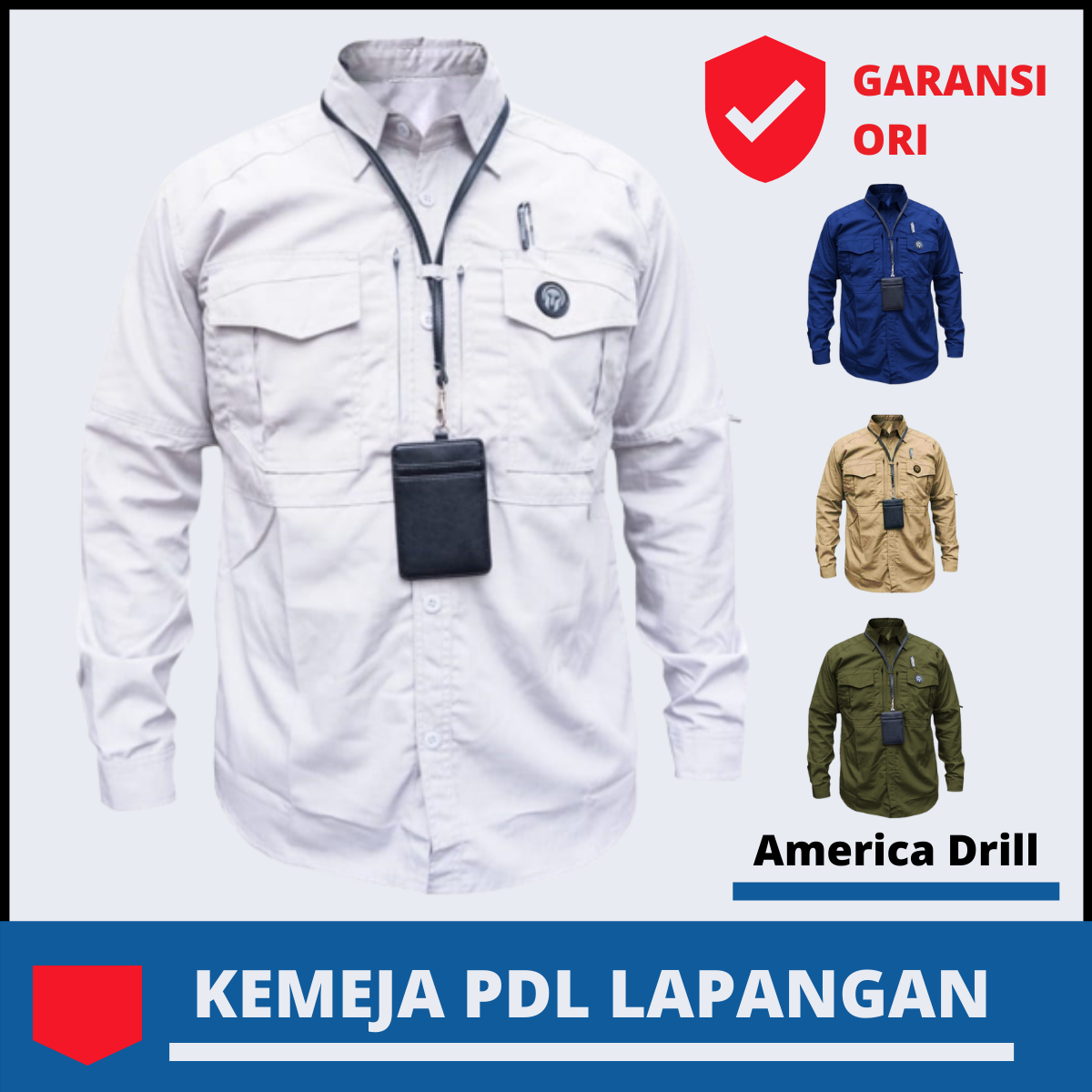 Kemeja Tactical Lengan Panjang PDL Lapangan Kerja Outdoor Pria Baju PDH ... Kemeja Tactical Lengan Panjang PDL Lapangan Kerja Outdoor Pria Baju PDH ...