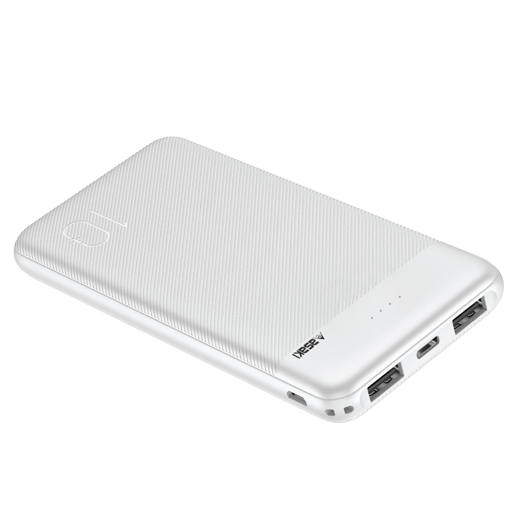 [ส่งฟรี] Asaki Power Bank แบตเตอรี่สำรอง ความจุ 10000 mAh มี มอก. USB 2 ...
