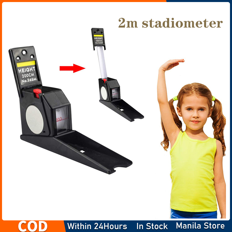 2m Stadiometer Wall Mounted Height Meter Growth Ruler Home Use Adult ...