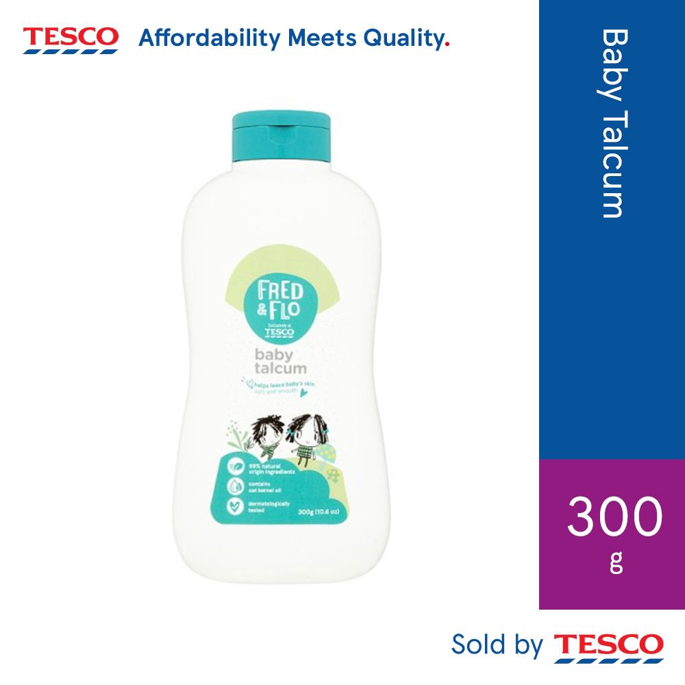 (ready stock)Tesco Fred & Flo Baby Talcum 300g | Lazada