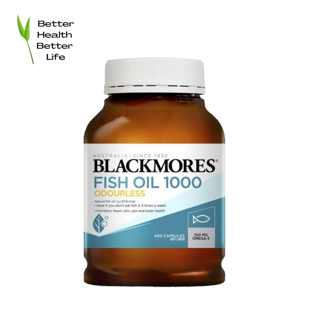 Blackmores Odourless Fish Oil 1000mg 400 caps | Original 400 caps | Omega Brain 60 caps | Mini ...