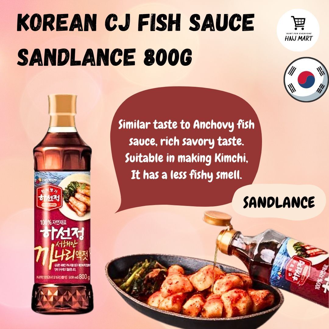 Korea CJ Fish Sauce for Making Kimchi /Cooking / Seasoning Sandlance ...