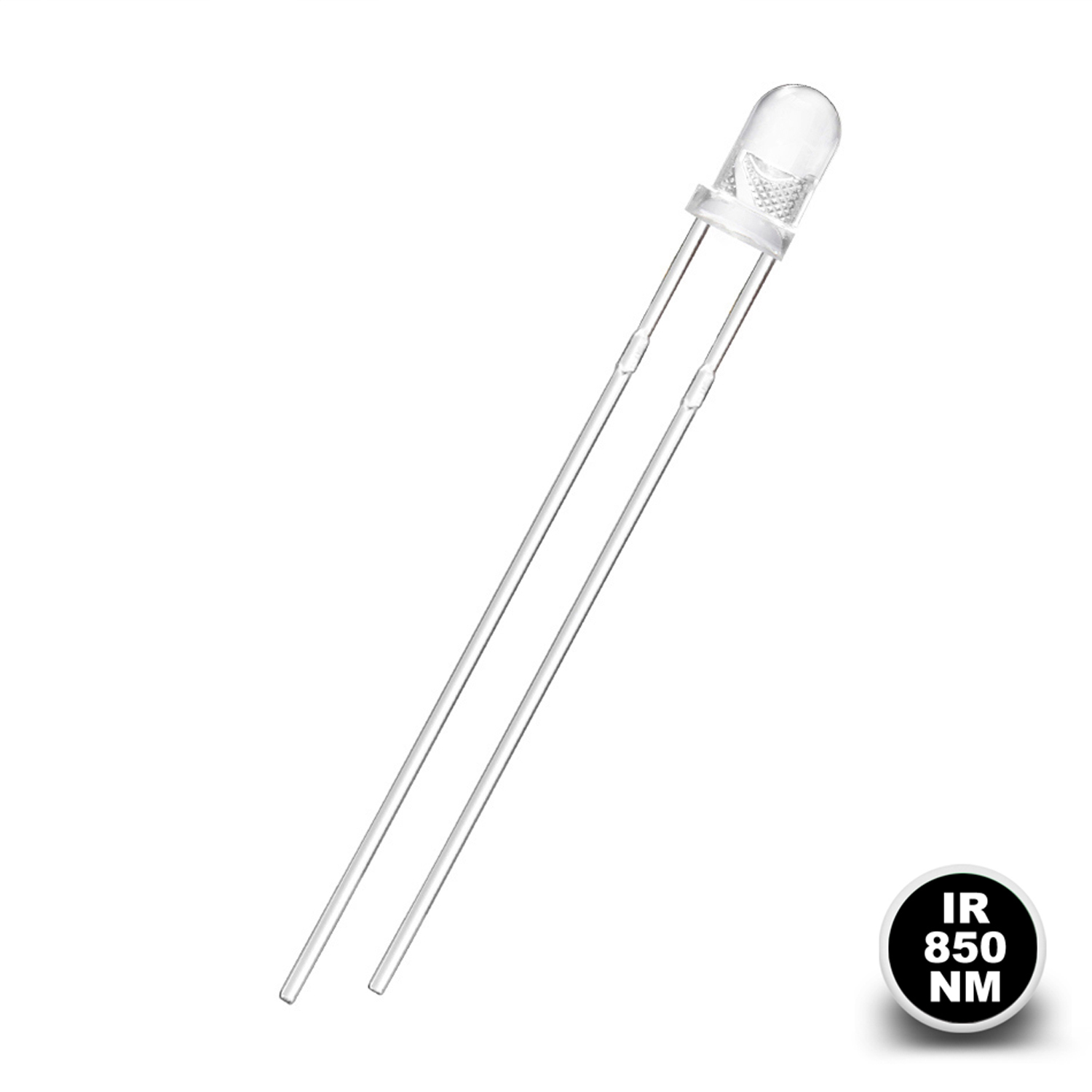 【Flash sale】 100Pcs 3mm 5mm IR LED Diode Transimitter 850nm 940nm ...