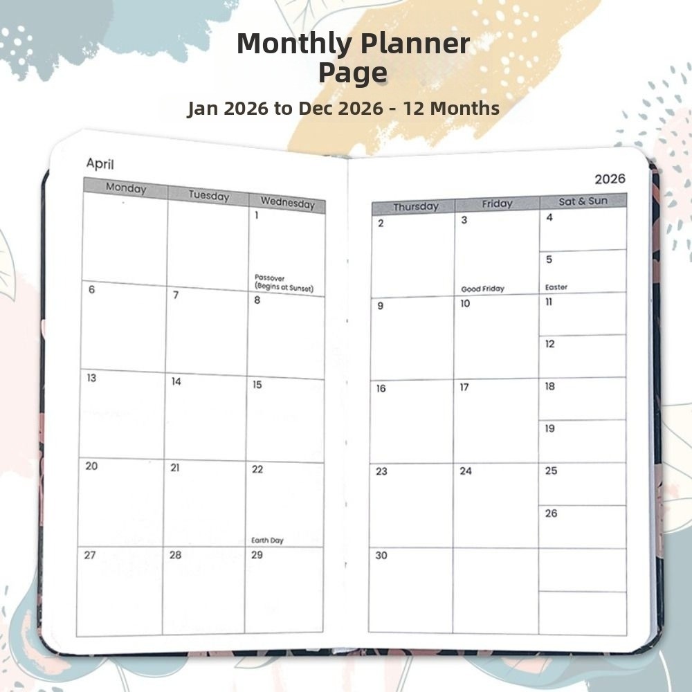 High Quality A6 2026 Pocket Planner Jan.2026 - Dec.2026 Weekly and ...