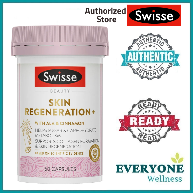 [Local Delivery] Swisse Beauty Skin Regeneration+, 60 Capsules (Elasticity and Firmness ...