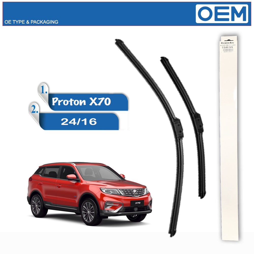 Proton X70 24"+16" OEM Soft Wiper Blade 2in1 Set | Lazada