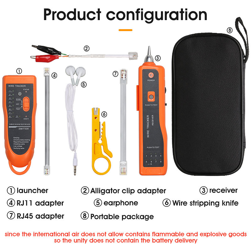 【Special offer】 Network Cable Tester Cat5 Cat6 RJ45 UTP STP Line Finder ...