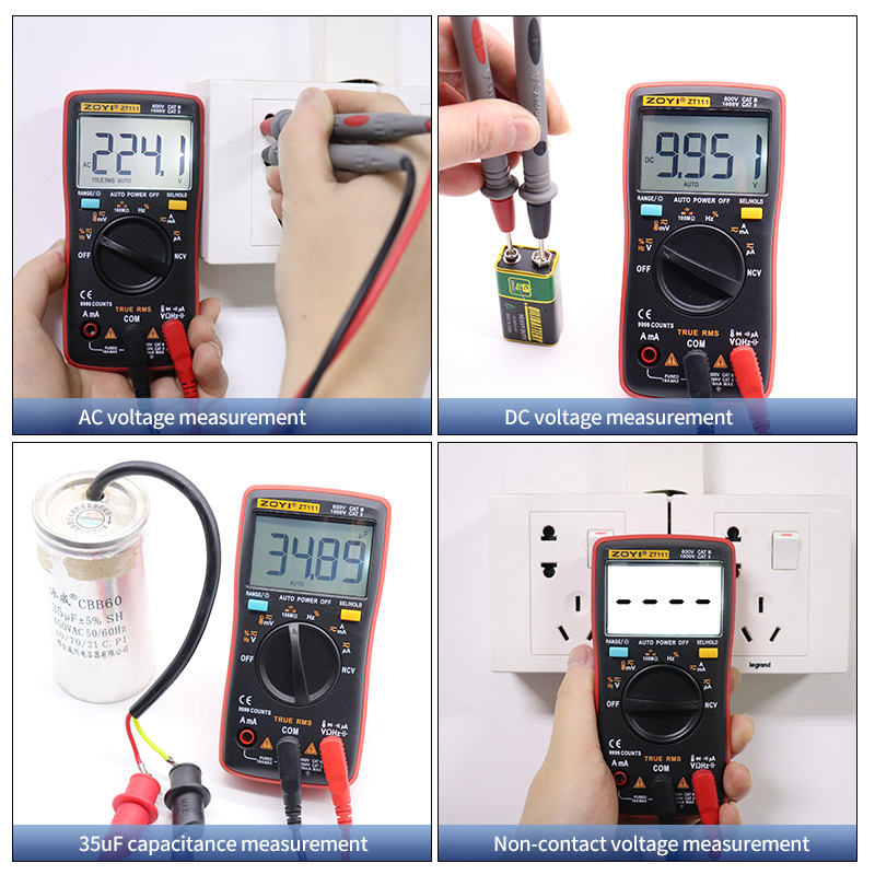 【New Arrivals】ZOYI Digital Multimeter ZT109 ZT111 Auto Range ...