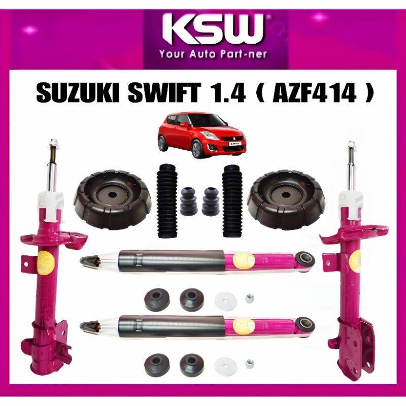 SUZUKI SWIFT 1.4 ( AZF414 ) ABSORBER FRONT / REAR + MOUNTING + BOOT ...