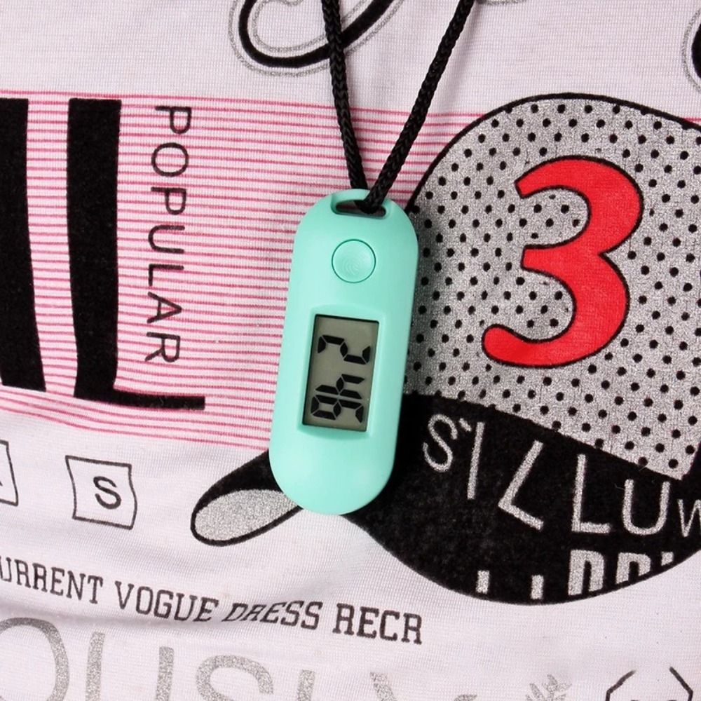Study Pocket Watch Luminous Digital Electronic Clock Keychain Key ...