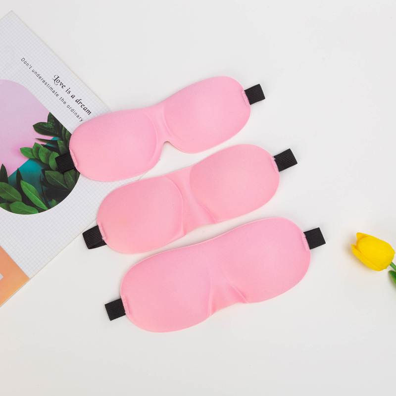 【Must-have】Pink Sleep Mask 3d Cotton Sleep Improve Aid Eye Mask For ...