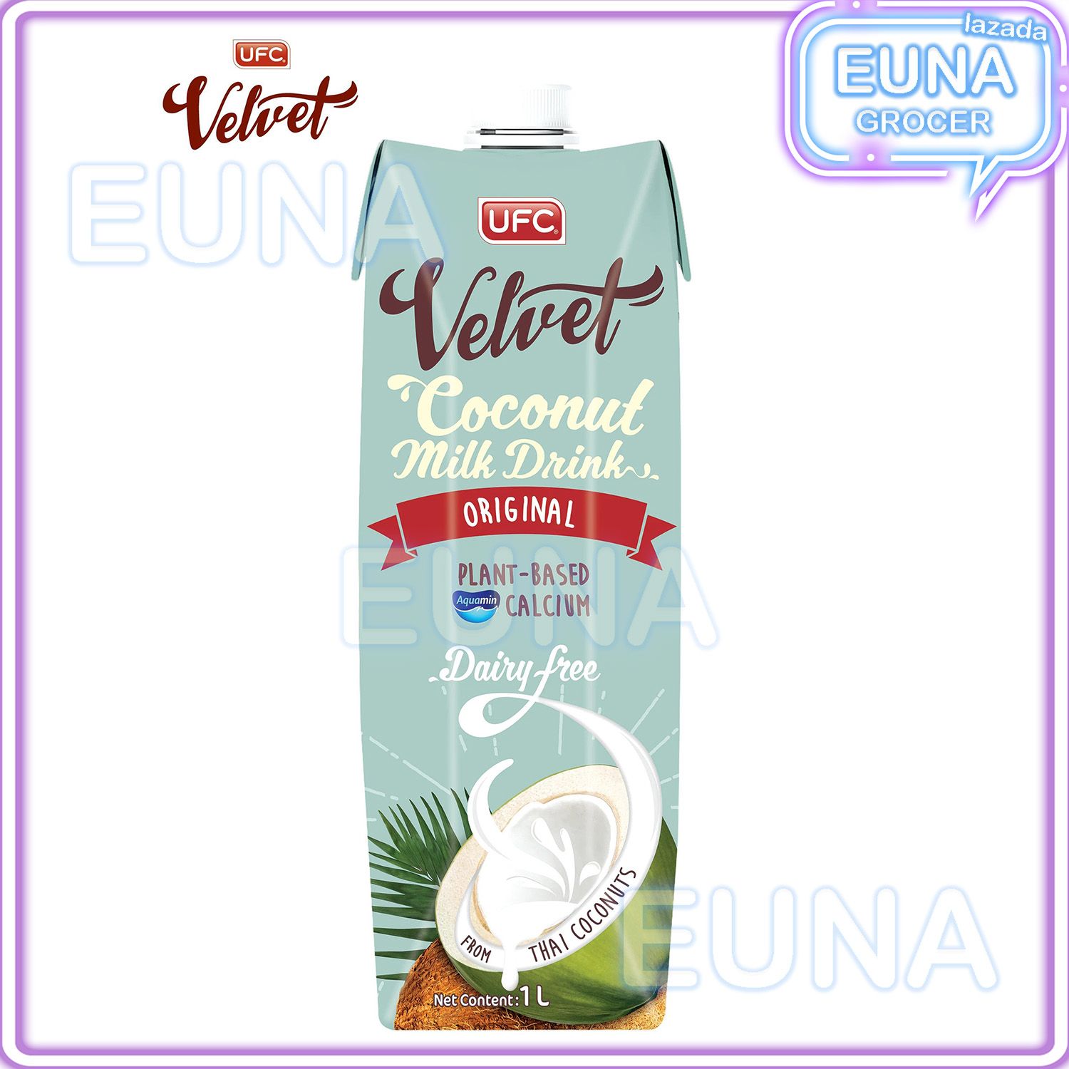 UFC Velvet Coconut Milk Unsweetened/Original 1L [Thailand] | Lazada