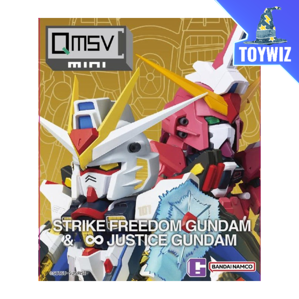 Bandai QMSV Mini - Strike Freedom Gundam & Justice Gundam Series ...