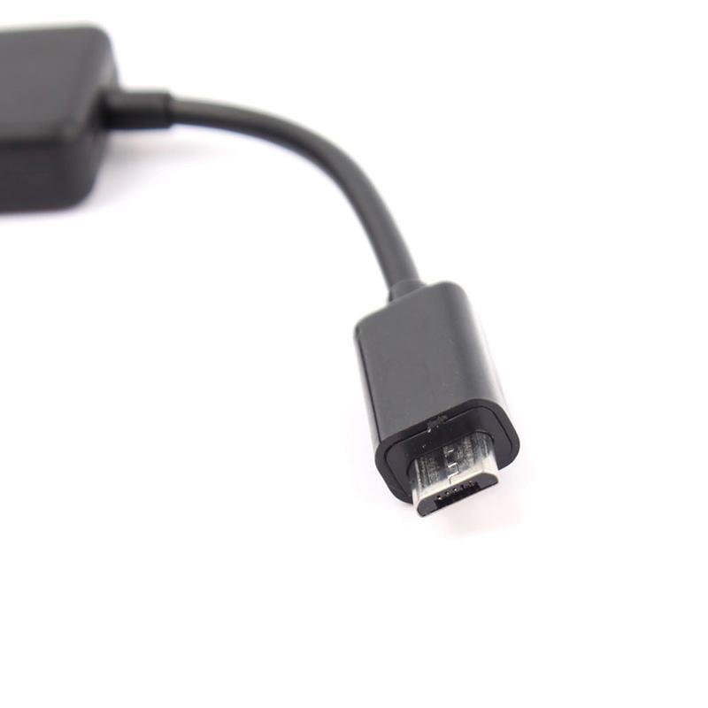 【Innovative design】OEM Dual Micro USB OTG Host Adapter Cable with Dual ...