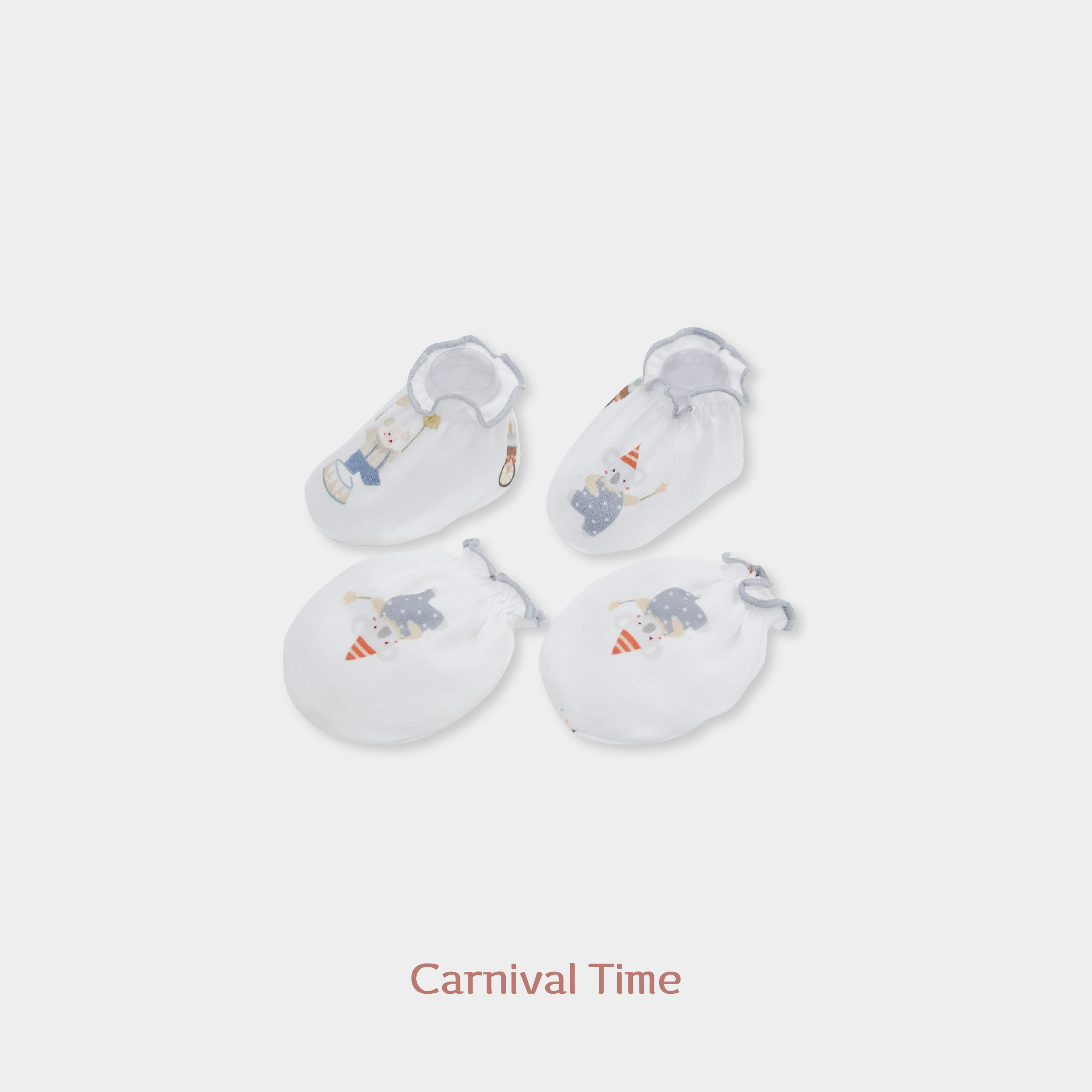 Granny Ben เซตถุงมือถุงเท้า Summer Collection TENCEL Muslin Mittens ...