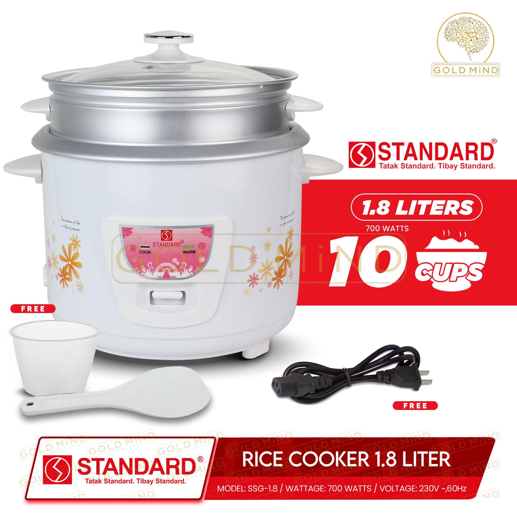 Standard Rice Cooker 1.0 Liters 5 Cups Rice 400W | Lazada PH