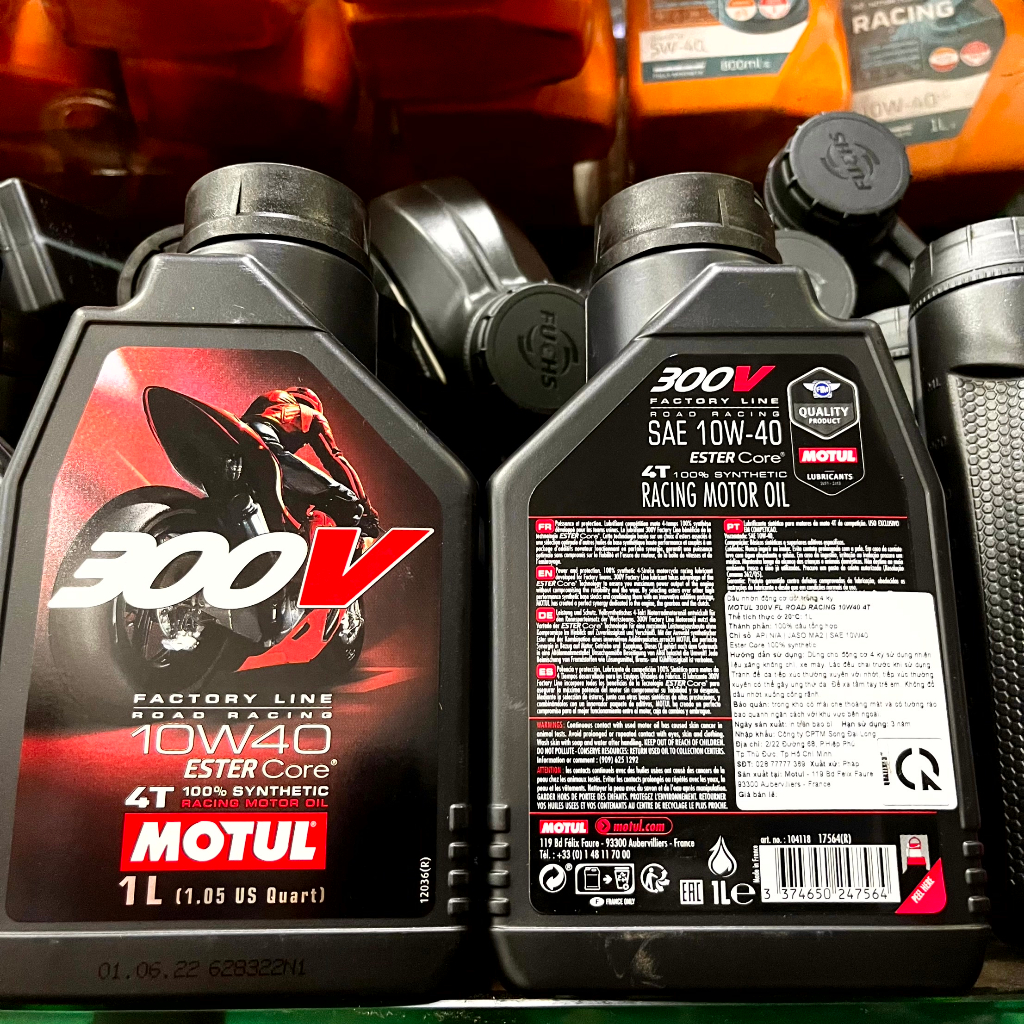 SIÊU RẺ Nhớt Motul 300V 10w40 Tem 3 Lớp (Pháp)- Cam kết chính hãng - MixASale