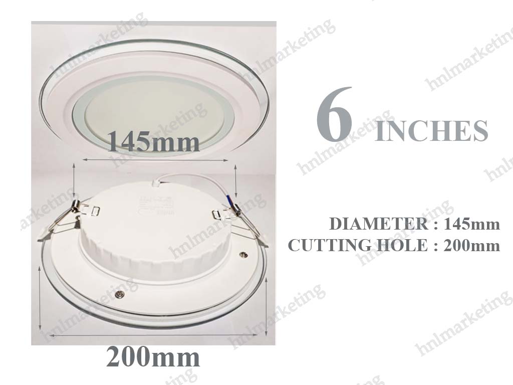 GLASS LED DOWNLIGHT CEILING CONCEAL 4 INCHES 6 INCHES SIRIM | Lazada