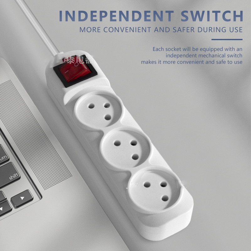 【Folio & Light】Power Strip Israel Plug Outlets 3/4/5 Way Ac Electric ...