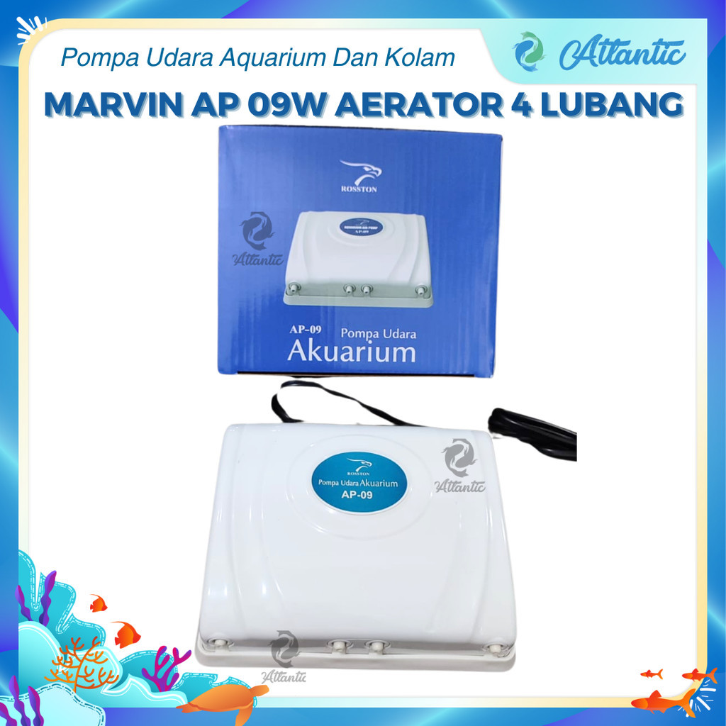 KANDILA ECO 900 MARVIN AP 09 Aerator 4 Lubang Aerator 4 Lubang Output Pompa Udara Air Pump ...