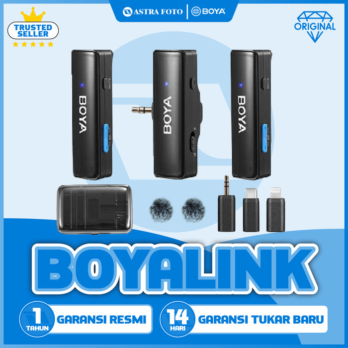 BOYA LINK All-in-one Wireless Microphone BoyaLink USB C iOS Lightning ...