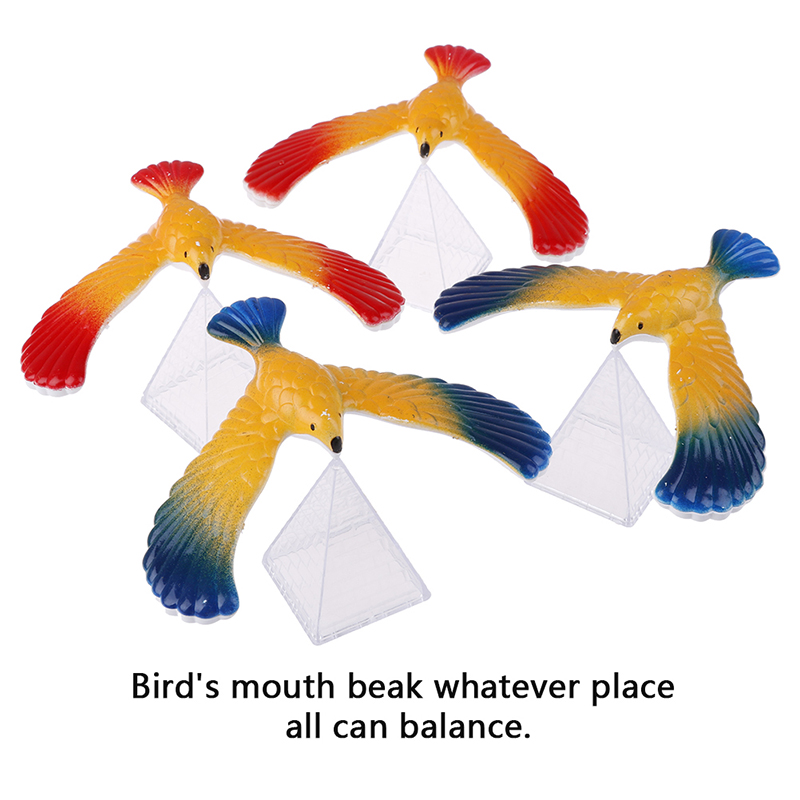 1Set Balancing bird + pyramid magic physics science enlightenment kid ...