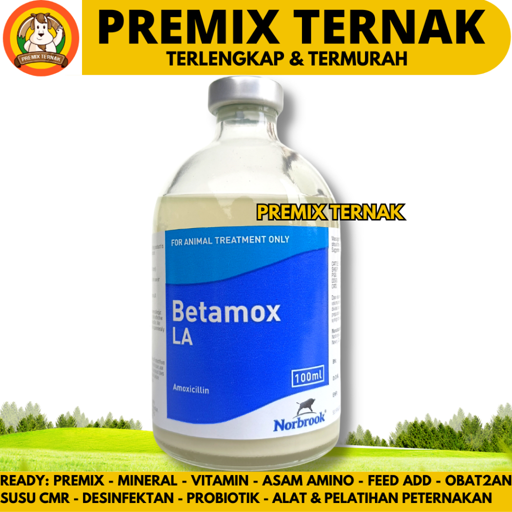 BETAMOX LA 100ml Inj - Antibiotik Pencernaan Untuk Hewan Ternak Sapi ...