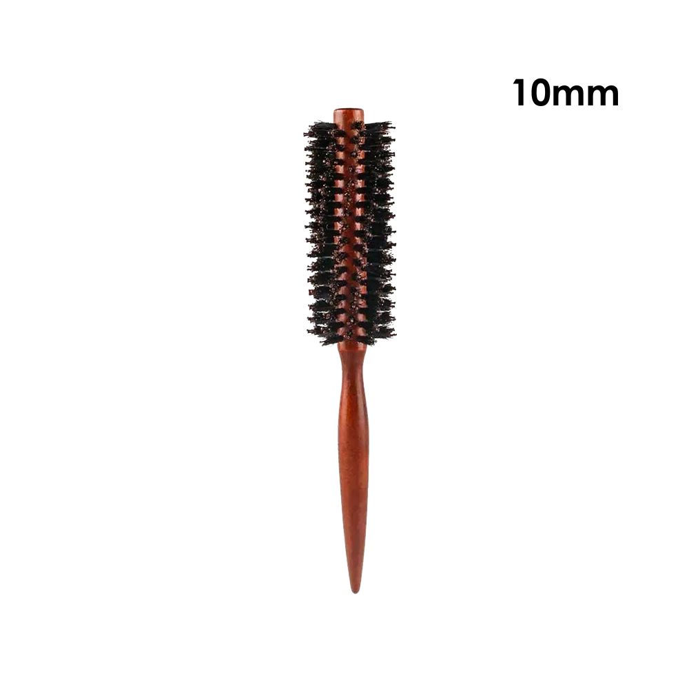 PROFESSIONAL Anti-Static Tail Wooden Hair Round Brush (Twill Teeth) (ST ...