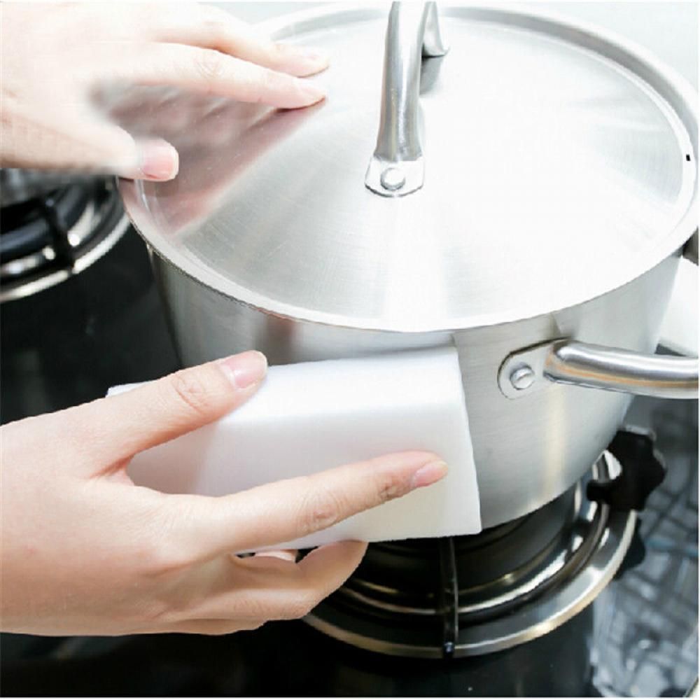 20x Hot Kitchen White Melamine Cleaning Sponge Foam Cleaner Eraser ...