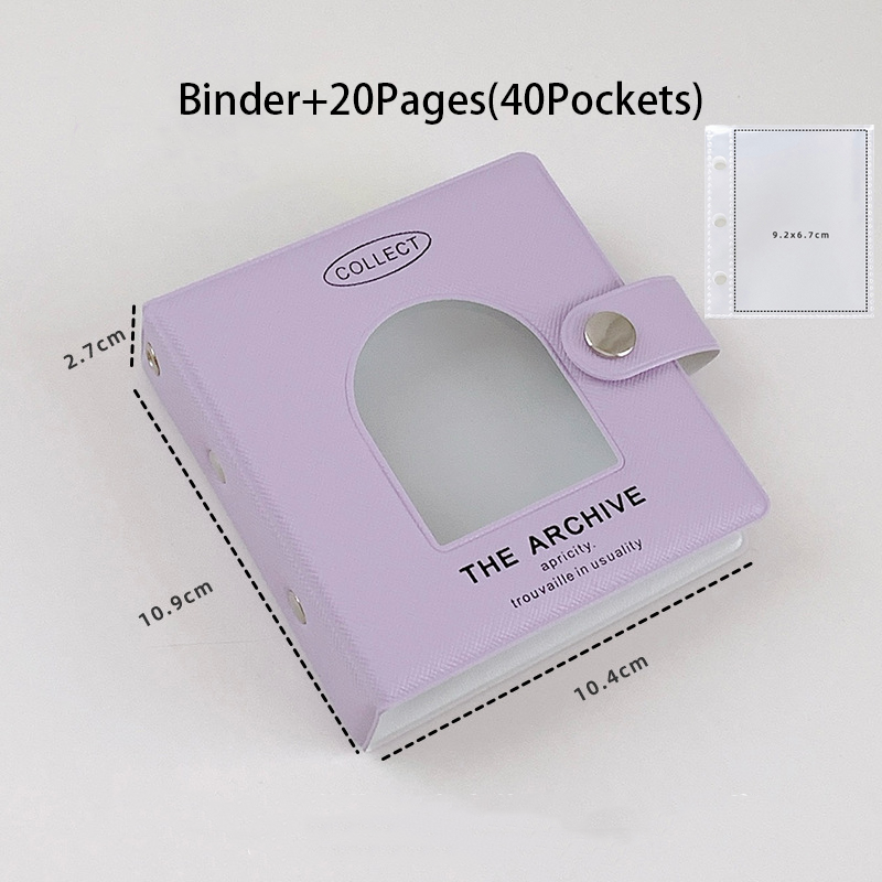 Photocard Binder Lomo Card Collbook Photo Albums Mini Refillable ...