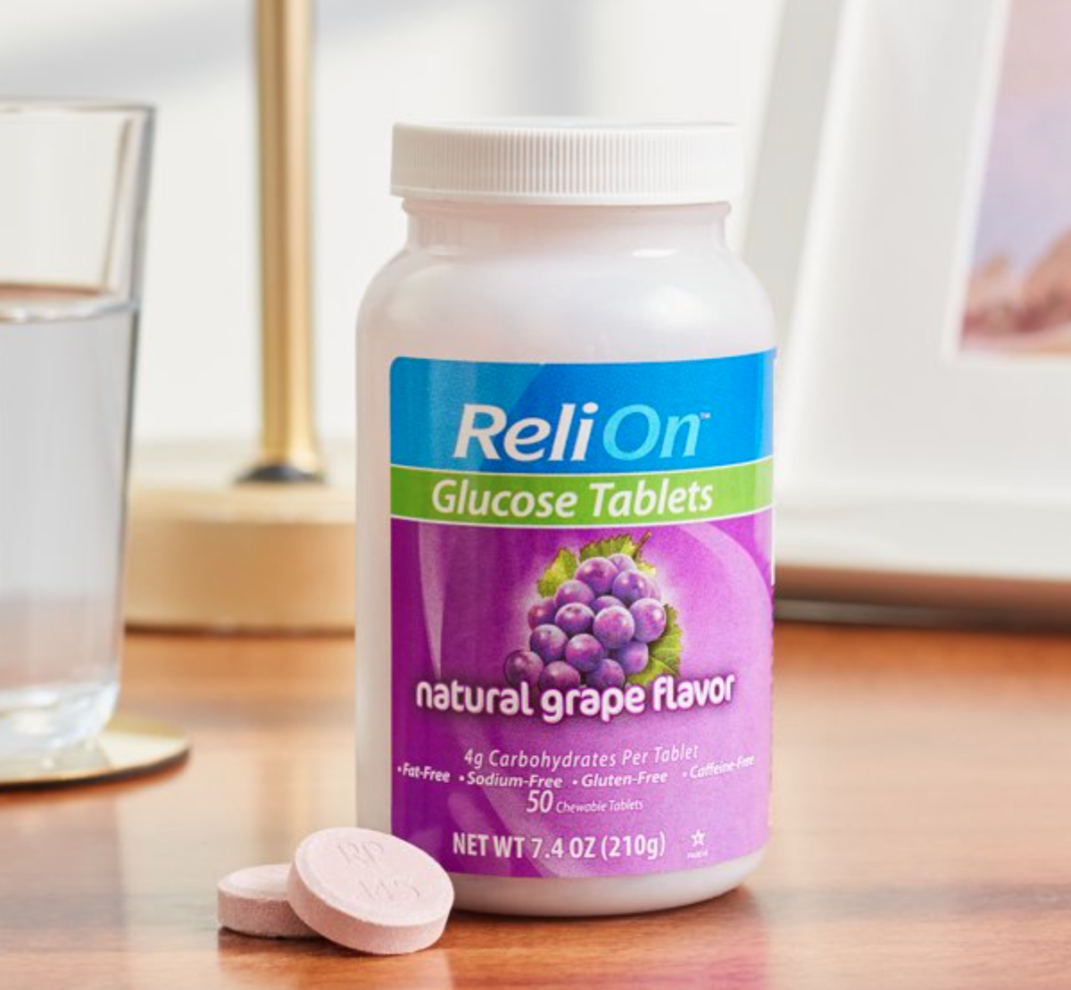 ReliOn Glucose Tablets Natural Grape Flavor 50 Chewable Tablets | Lazada PH