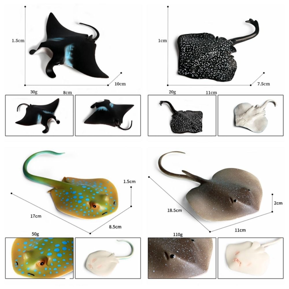 Children Gift Simulation Manta Ray Model Miniature Fish Model Ocean ...
