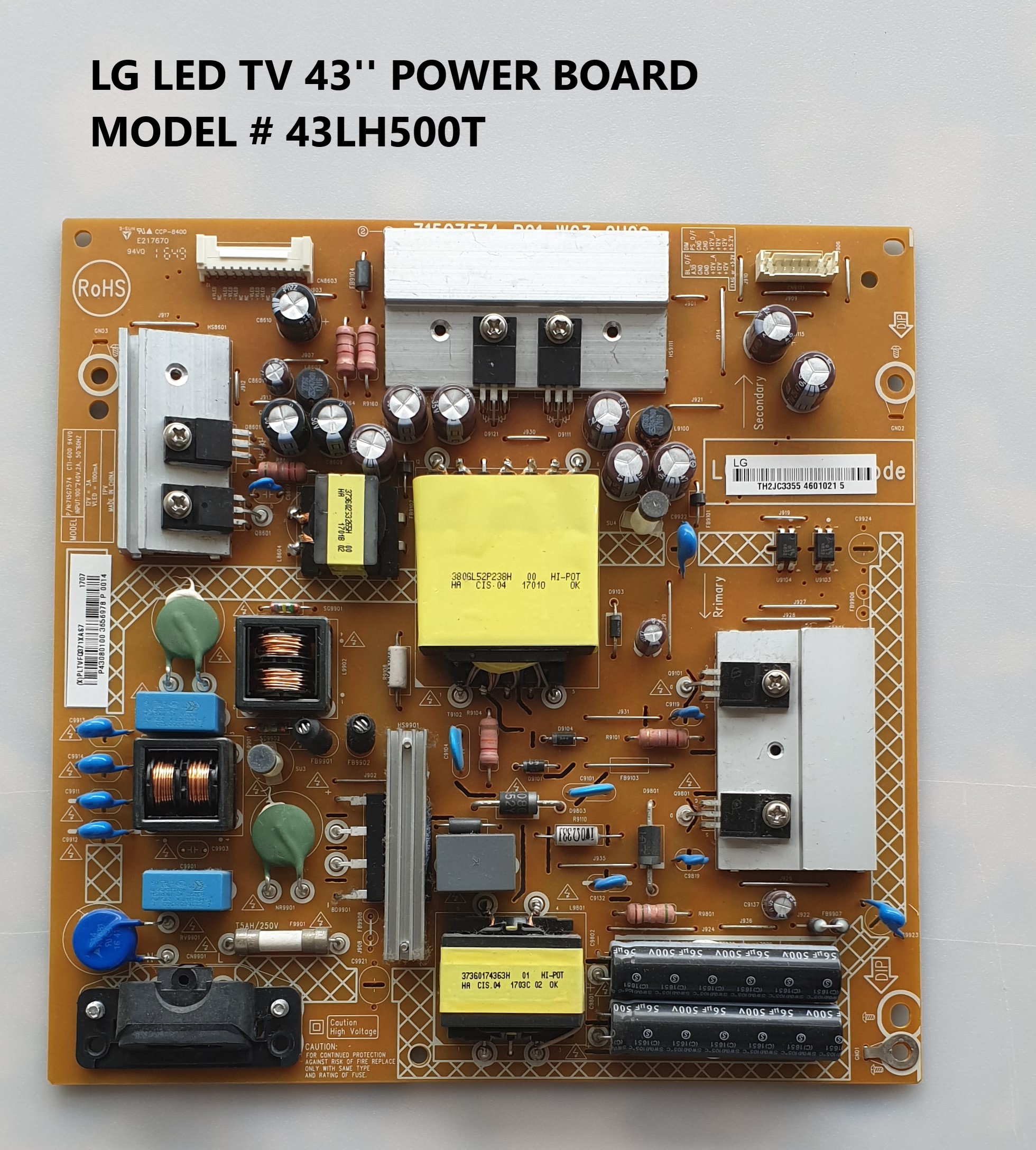LG LED TV 43'' POWER BOARD MODEL # 43LH500T | Lazada