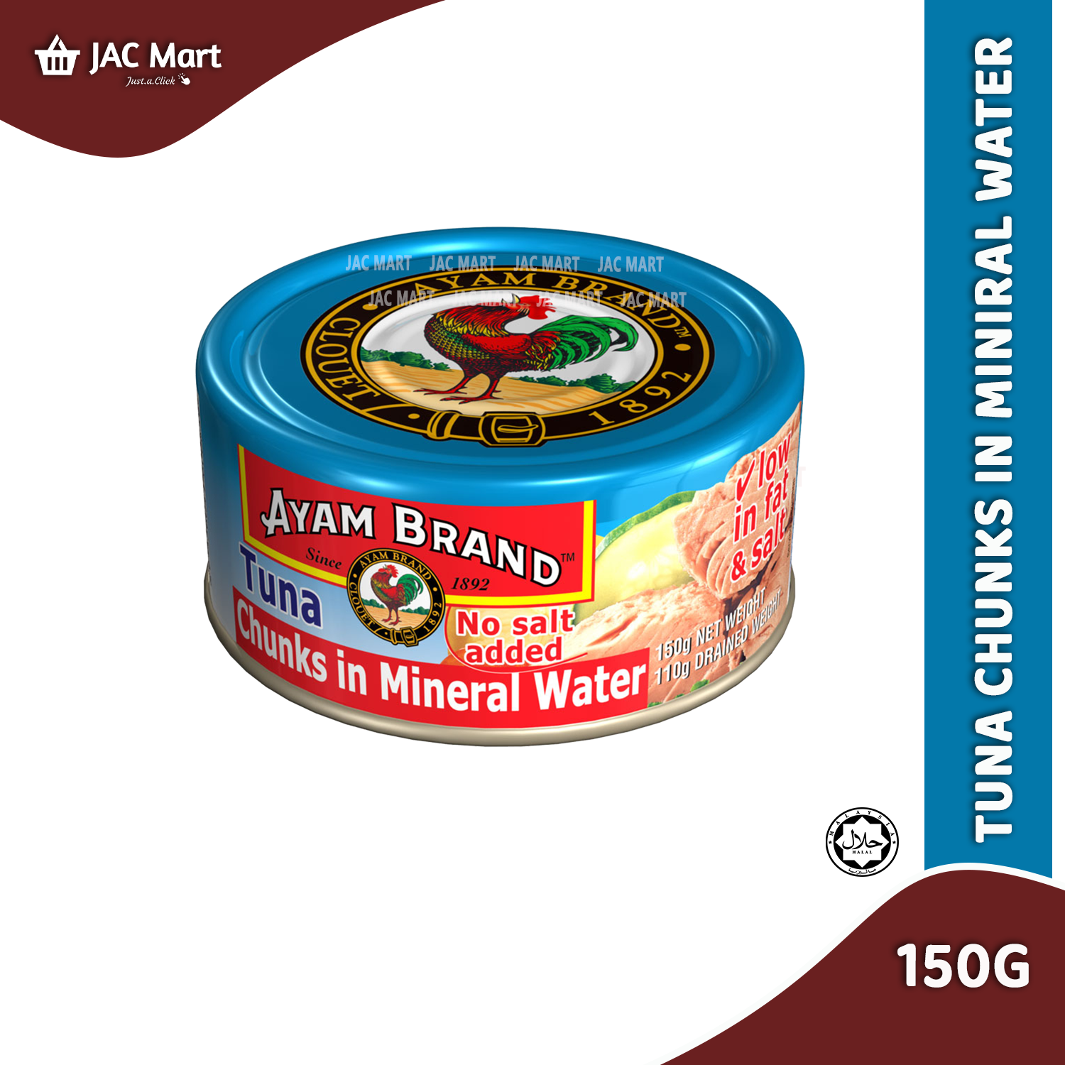 AYAM BRAND Tuna Chunks in Mineral Water 150G | Lazada