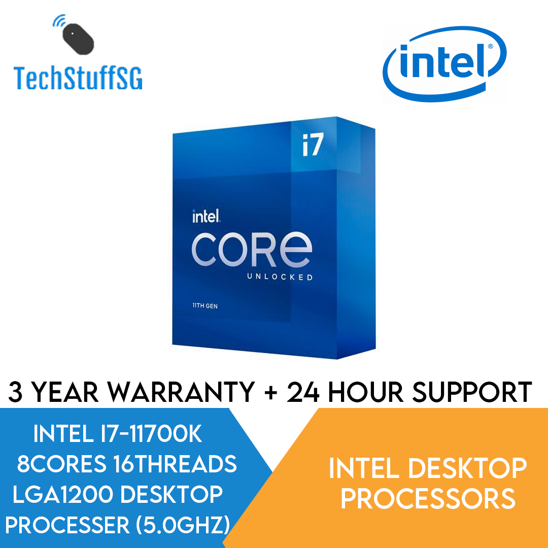 ntel Core i7-11700K Processor 16M Cache, up to 5.00 GHz i7 11700K 11th ...