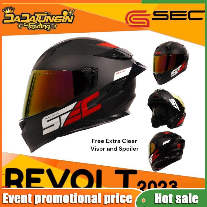 SEC Revolt 2023 and V2 Modular Helmet FREE Extra Clear Visor and ...