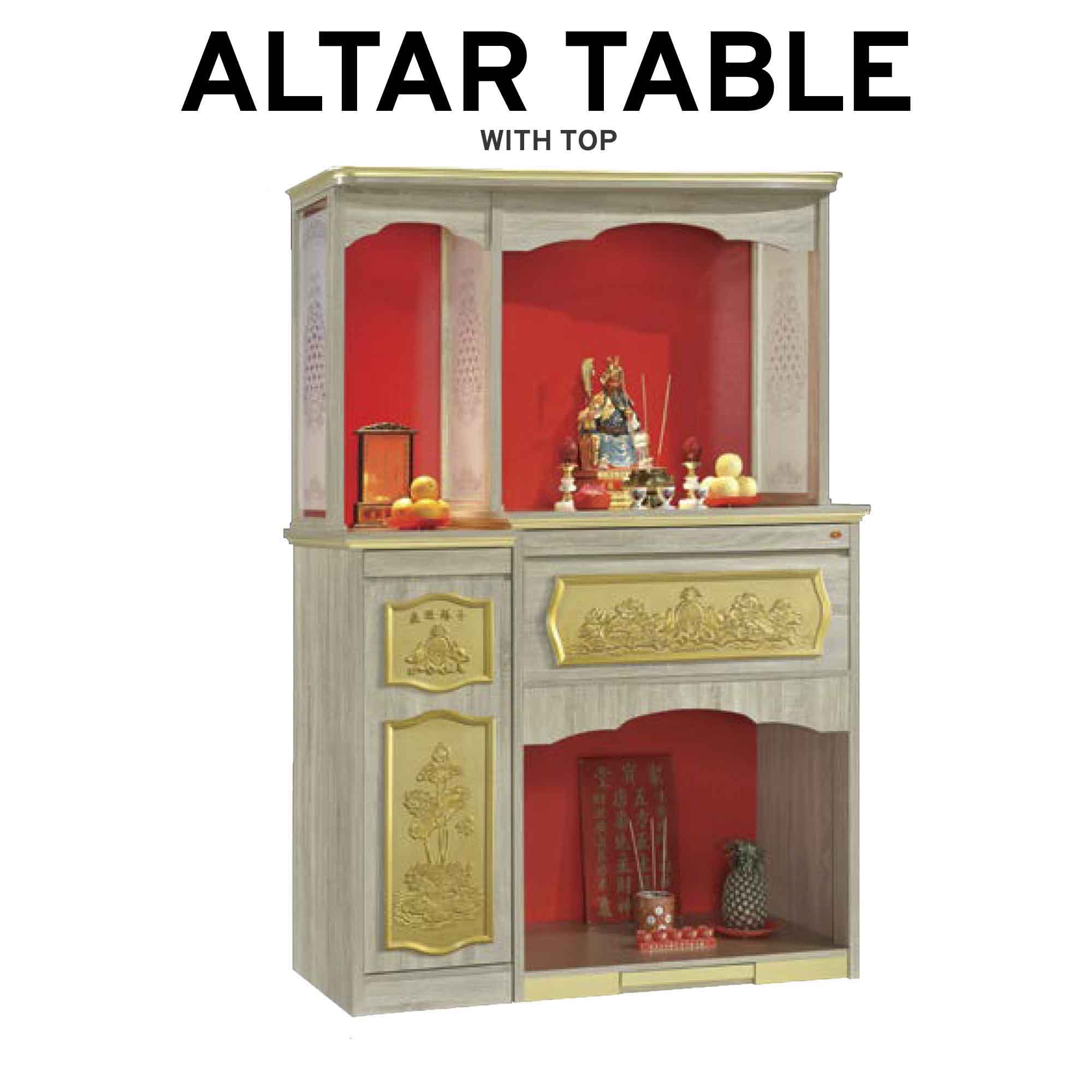 Altar Table Altar Cabinet Prayer Cabinet Prayer Table 4.5FT Altar Table ...