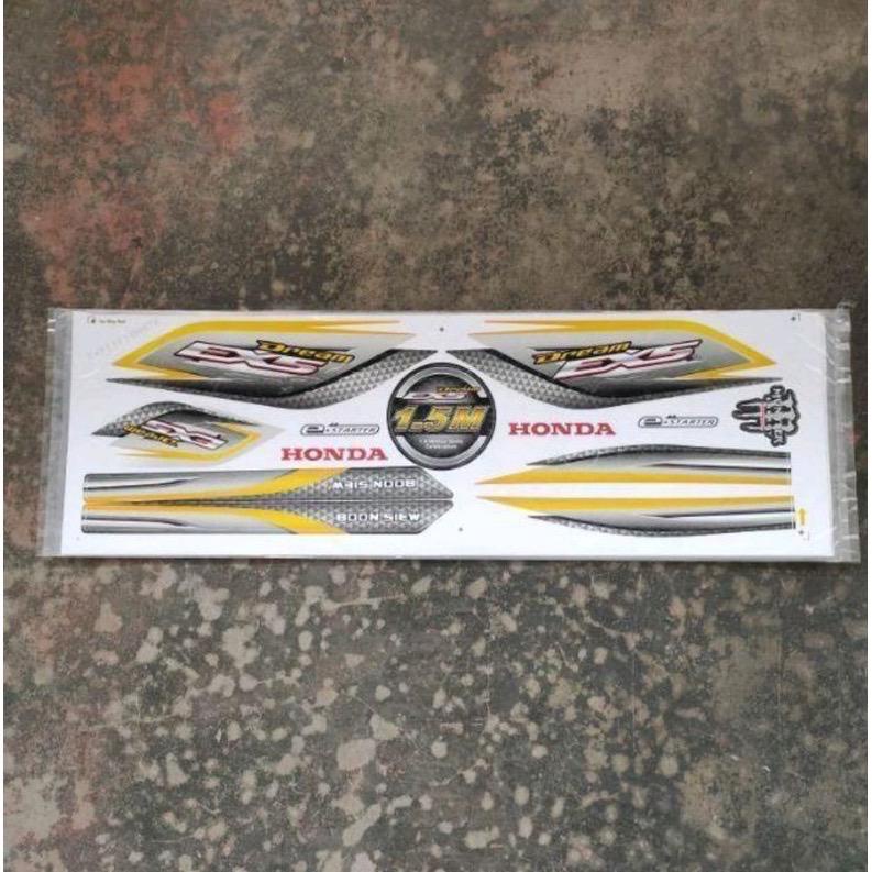 Honda EX5 DREAM Body Sticker Stripe COVER SET (14) sticker cover set stripe COVERSET STIKER ...