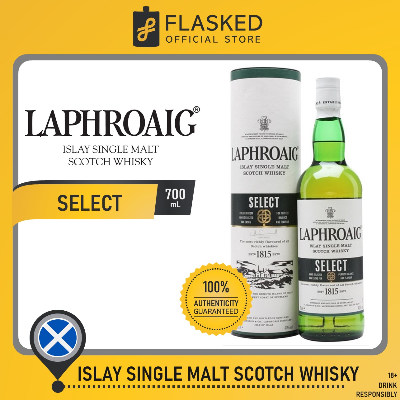 Laphroaig Select Islay Single Malt Scotch Whisky 700mL | Lazada PH