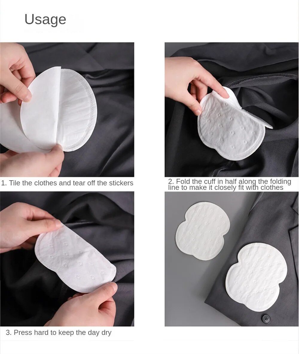 10-50pcs/set Underarm Pads Dress Clothing Perspiration Deodorant Pads ...