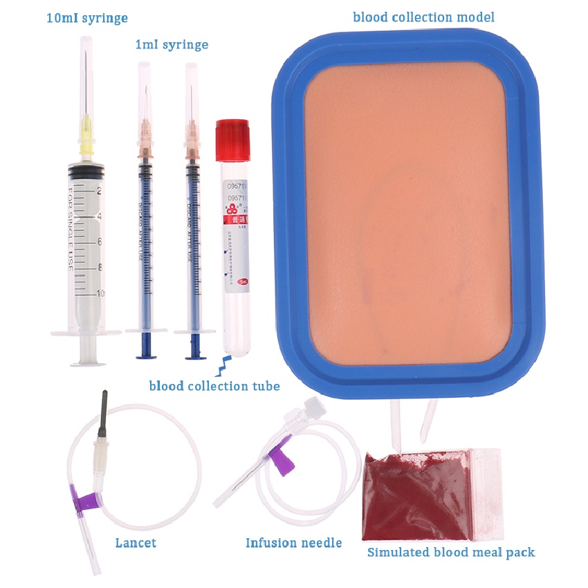 1Pack Venipuncture Injection Training Pad Set Human Skin Model with ...