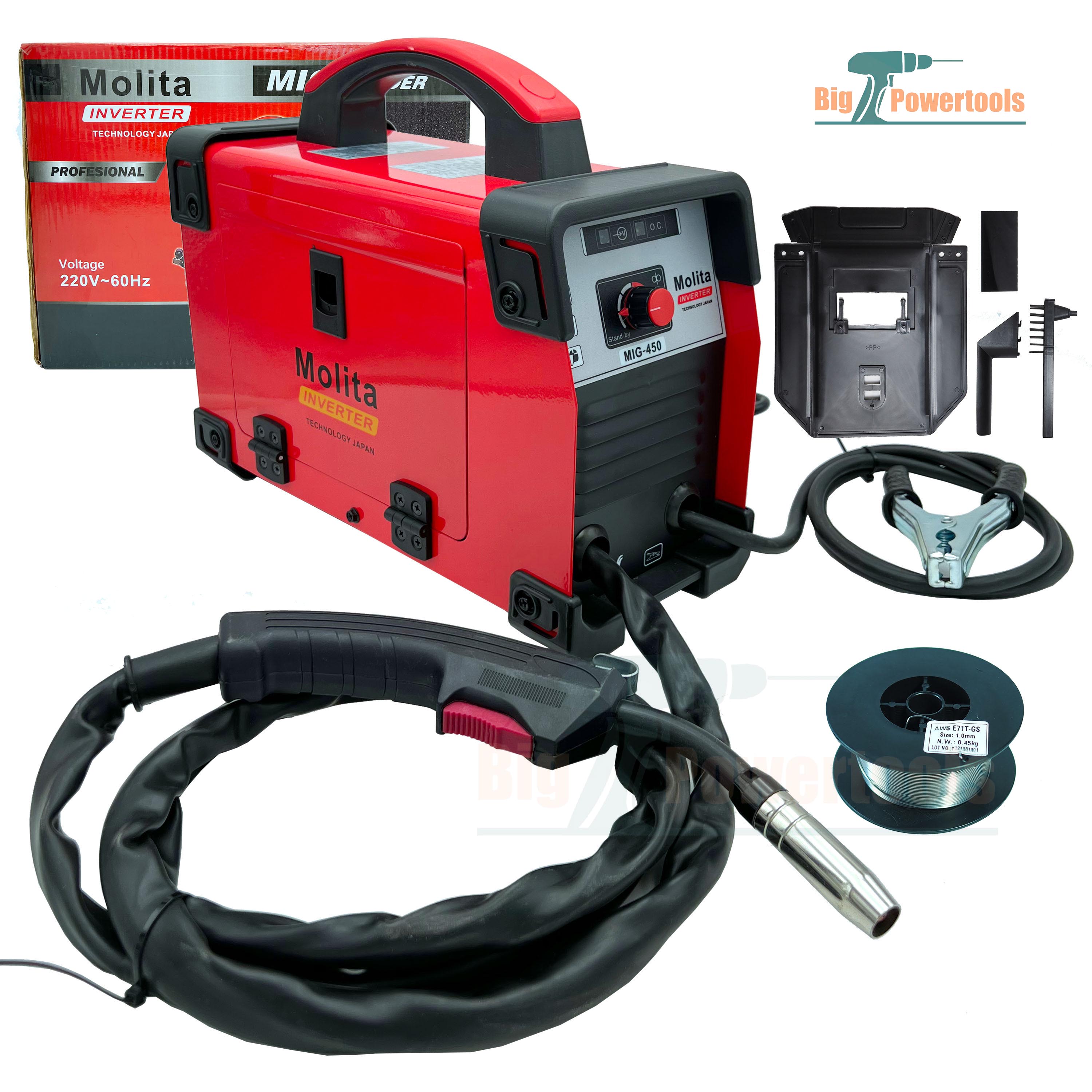 MOLITA ตู้เชื่อม INVENTER ตู้เชื่อมมิกซ์ ตู้ขนาดใหญ่ MIG-450 สำหรับงาน ...